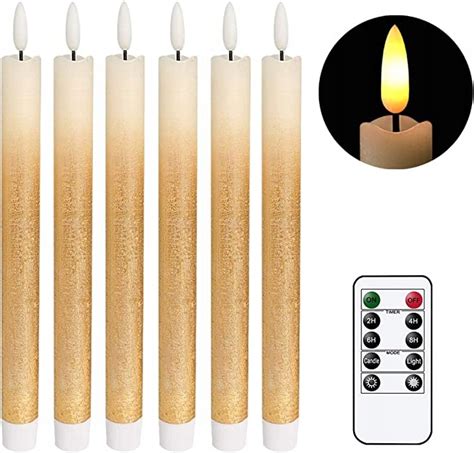 Świeczki led 4szt Eldnacele świece stożkowe LED z pilotem B07W5MD37P