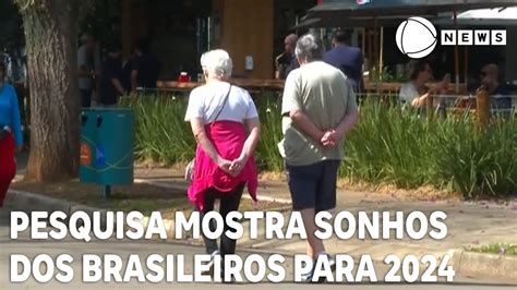 Pesquisa Mostra Maiores Sonhos Dos Brasileiros Para 2024 YouTube