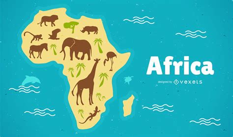 Descarga Vector De Ilustración Del Mapa De África
