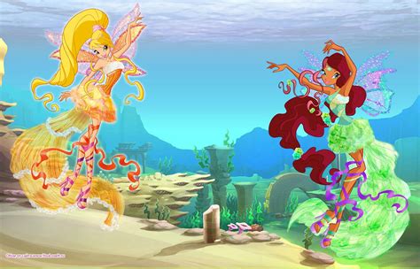 Stella And Aisha Harmonix The Winx Club Fairies Wallpaper 36808359