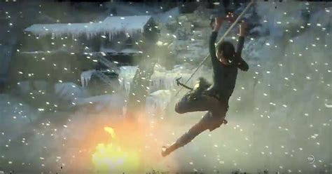 Rise Of The Tomb Raider Running From Helicopter Youtube