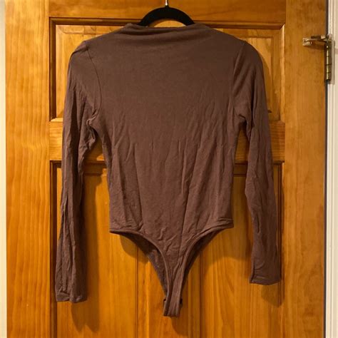 Naked Wardrobe Mock Neck Bodysuit Gem