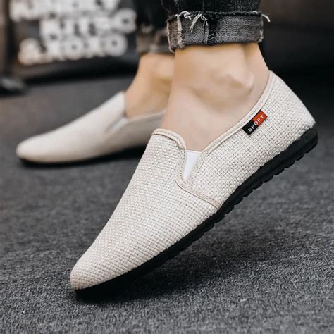 Mocassins De Linho Respir Vel Masculino Sapatos Casuais T Nis Cl Ssicos