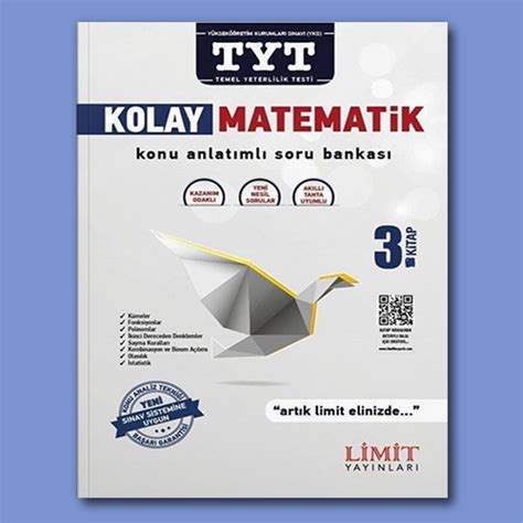 Limit Yayınları TYT Kolay Matematik Konu Anlatımlı Soru Bankası 3 Kitap