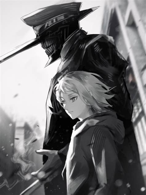 Katana Man And Sawatari Akane Chainsaw Man Drawn By Nyantcha Danbooru