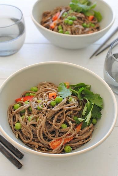 Coconut Soba Noodle Bowls Bev Cooks