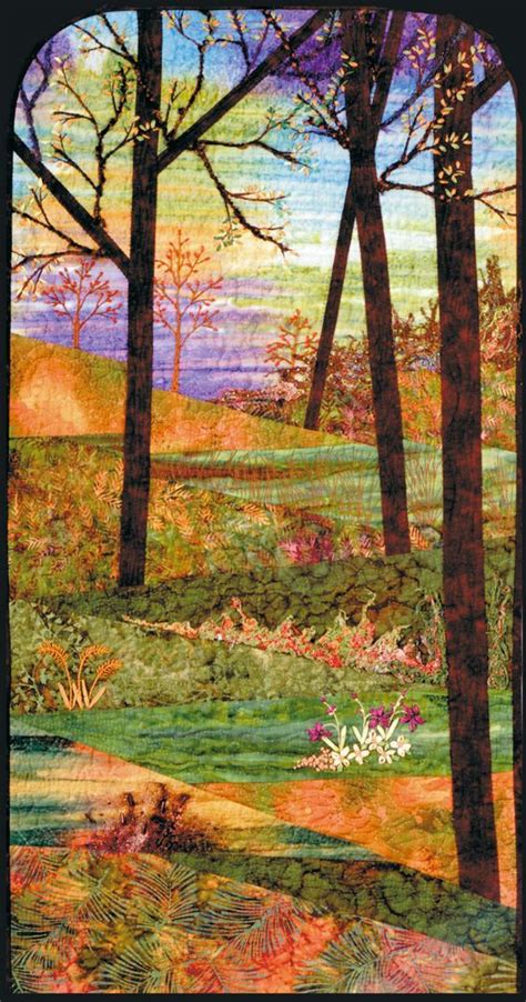 Easy Landscape Art Quilt Pattern Tutorial Moon Over The Etsy Artofit