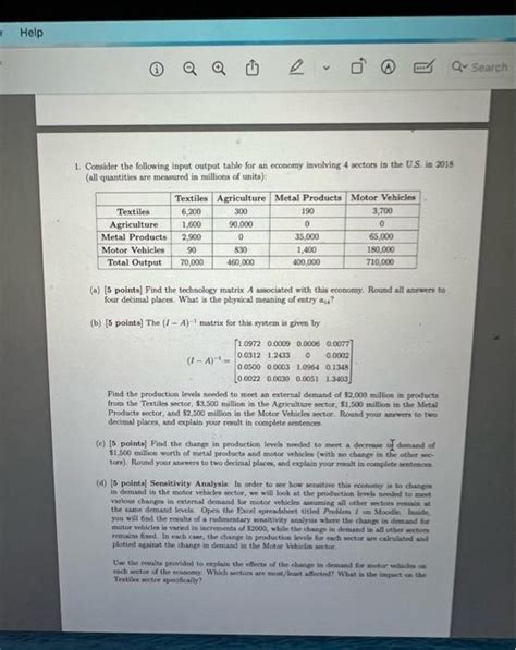 Solved 1 Coasider The Following Input Output Table For An Chegg