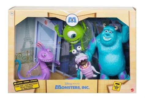 Bonecos Monstros Sa Sulley Mike Wazowski E Boo Mattel Pixar Mebuscar