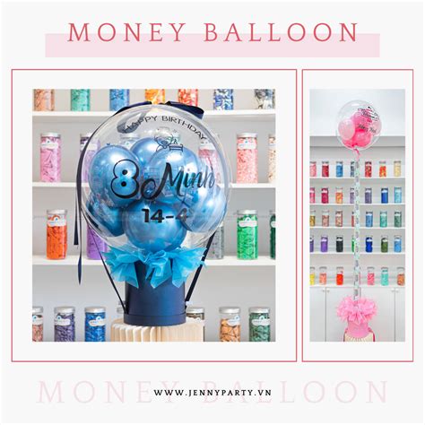 Quà Tặng Sinh Nhật Bóng Bay Kéo Tiền Money Balloon M 03