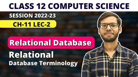 Relational Model Terminology Chapter Relational Database Class