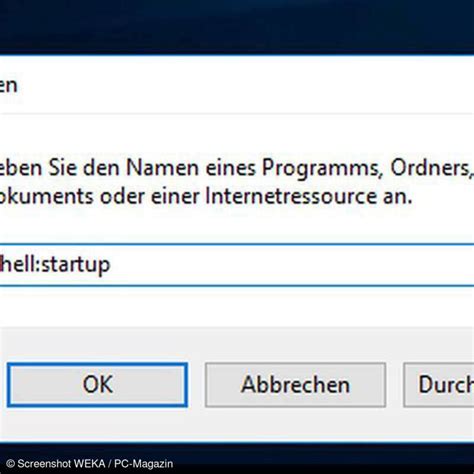 Windows 10 Autostart Programme hinzufügen und entfernen connect living