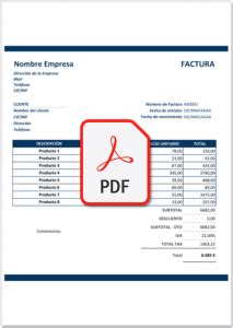 Plantillas factura autónomo Excel Word PDF GRATIS