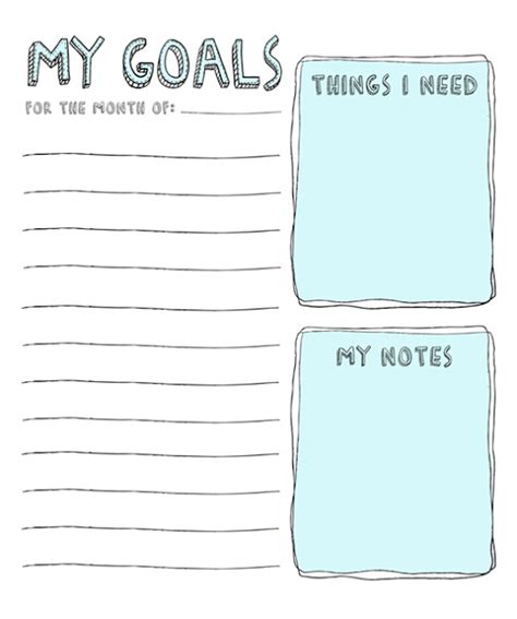 Free Goal Setting Worksheet Printables Tip Junkie