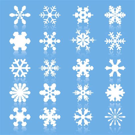 雪花矢量素材 堆糖美图壁纸兴趣社区