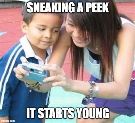 Sneaking A Peek Imgflip