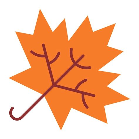 Icono De La Hoja De Arce Vector Premium