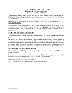 Fillable Online Notice To Interested Parties Of A Rezoning Petition