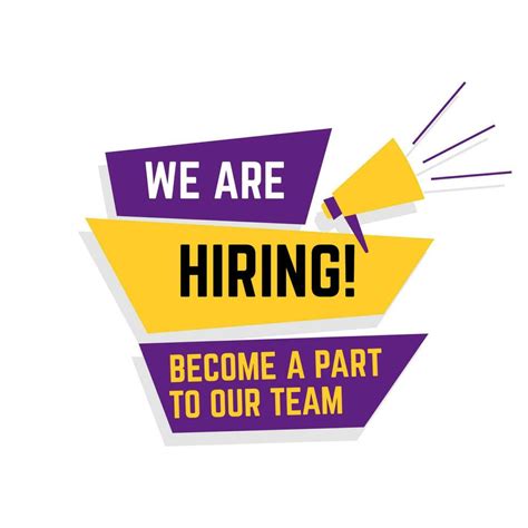 We Are Hiring Vector Design For Recruitment Poster Vector Art