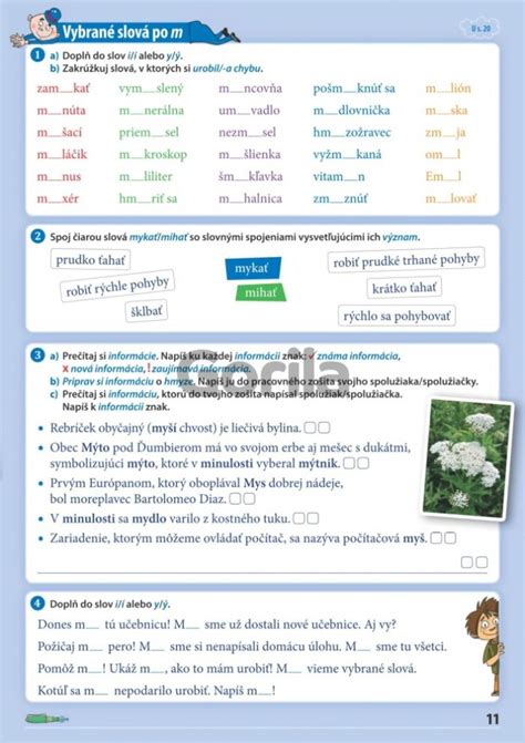 Kniha Slovenský jazyk pre 4 ročník základných skôl pracovný zošit