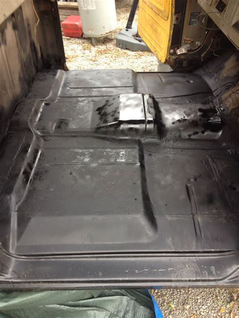 Floors All Repaired And Ready For Sound Deadening Materials One Of The