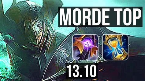 MORDEKAISER Vs IRELIA TOP 4 1 9 800K Mastery KR Master 13 10
