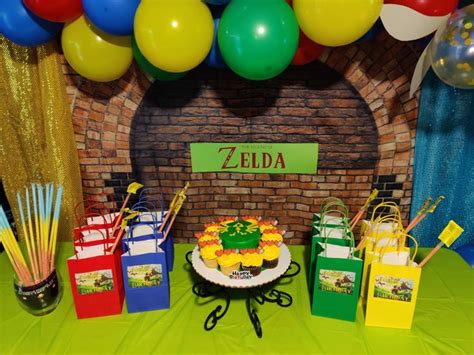Legend Of Zelda Party Zelda Party Zelda Birthday Party Setup