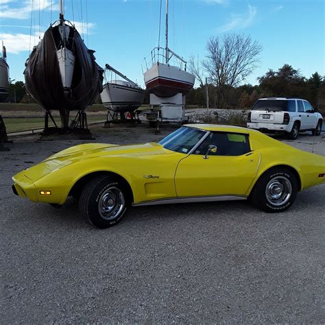 1976 Corvette Stingray Bright Yellow Runs Very Well Driven Once A Week