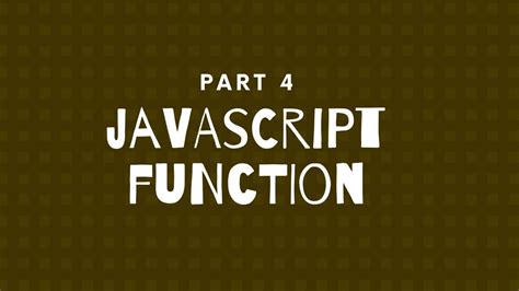 javascript bangla tutorial part 4 javascript function youtube