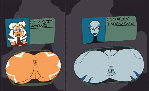 Rule 34 2girls Ahsoka Tano Alien Alien Girl Anus Asajj Ventress Ass Ass Focus Aurebesh Bald