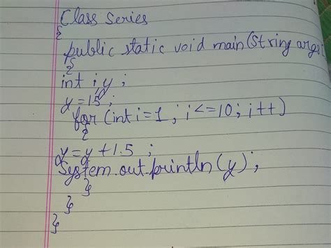 Write A Program In Java To Display The First 10 Terms Of The Series 1