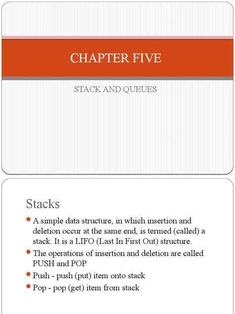 chapter five stack and queues pdf queue abstract data type computer data