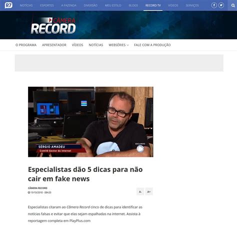 NIC br Na Mídia Especialistas dão 5 dicas para não cair em fake news