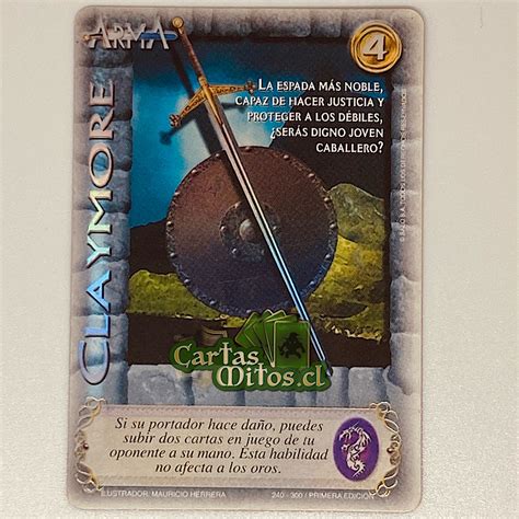 240 300 Claymore Mitos Y Leyendas Cruzada Extensión Cartas Mitos