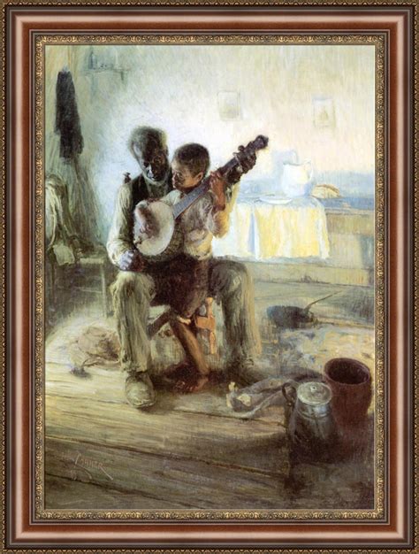 Henry Ossawa Tanner The Banjo Lesson Framed Canvas Etsy Canvas