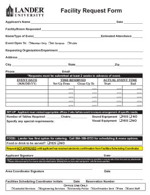 Fillable Online Facility Request Form TemplateJotform Fax Email Print