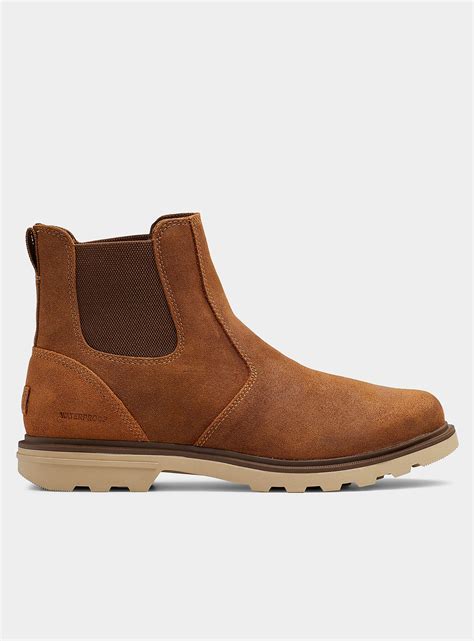 Sorel Waterproof Carson Tm Chelsea Boots Men In Brown For Men Lyst