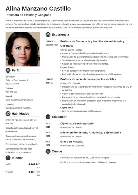 Perfil Docente Hoja De Vida Image To U