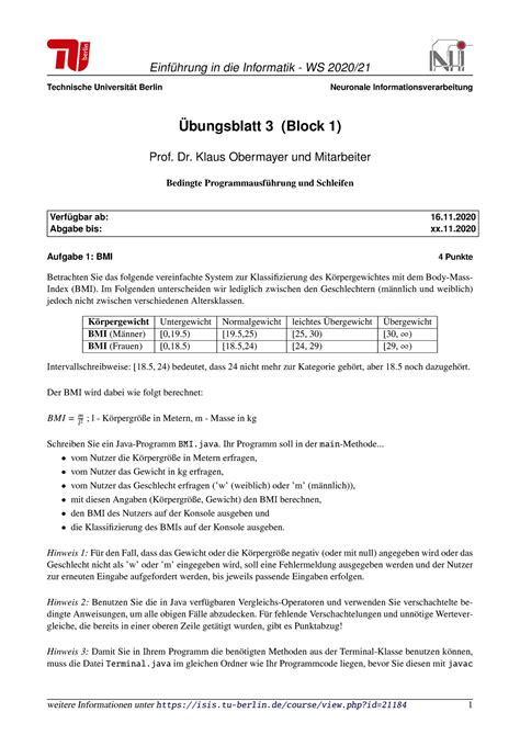 Hausaufgabe 03 loesung Einführung in Informatik WS 2020 21 NI