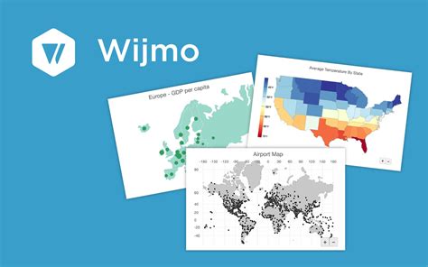 wijmo flexmap javascript 지도 컴포넌트 angular react vue 지원