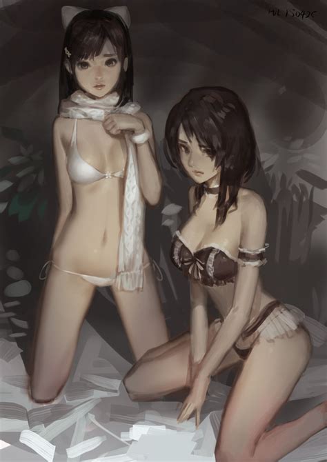 Kozukata Yuuri And Hinasaki Miu Fatal Frame And 1 More Drawn By Hjl