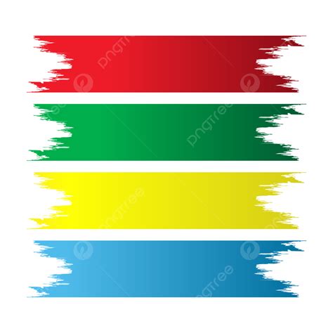 Colorful Ink Grunge Stroke Brush Colorful Brush Colorful Brush Stock
