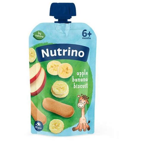 NUTRINO VOĆNI PIRE MIX JABUKA KRUŠKA BANANA KEKS 100G On line