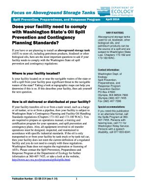 Fillable Online Fortress Wa Focus On Aboveground Storage Tanks