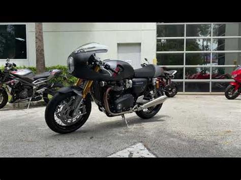 2020 Triumph Thruxton RS Showcase In Matte Black Walk Around Video