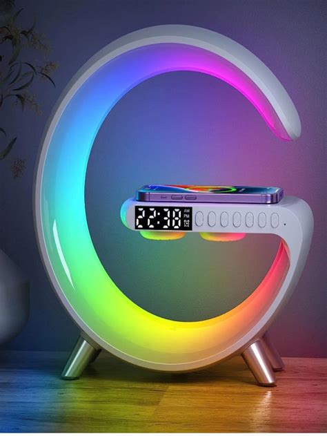 Despertador Moderno Carregador Por Indu O E Ilumina O Em LED Png