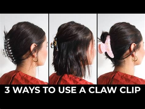 How To Style Hair With A Claw Clip Easy Claw Clip Hairstyles