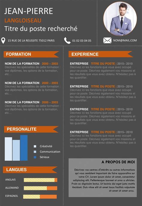 Cv Powerpoint Les Meilleurs Mod Les De Cv Ppt Gratuits