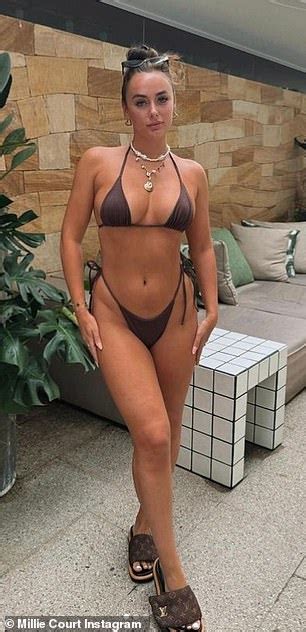 Love Island S Millie Court Flaunts Her Jaw Dropping Figure In A Brown
