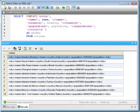 altova blog creating xml from relational databases